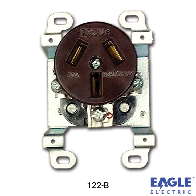 Universal Angle Thermoset Flush Receptacle – Single (50A)