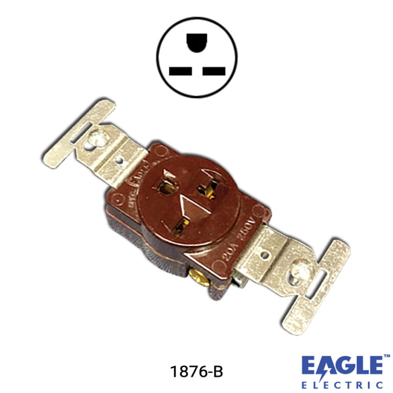 Tandem Grounding Flush Receptacle – Single (20A)